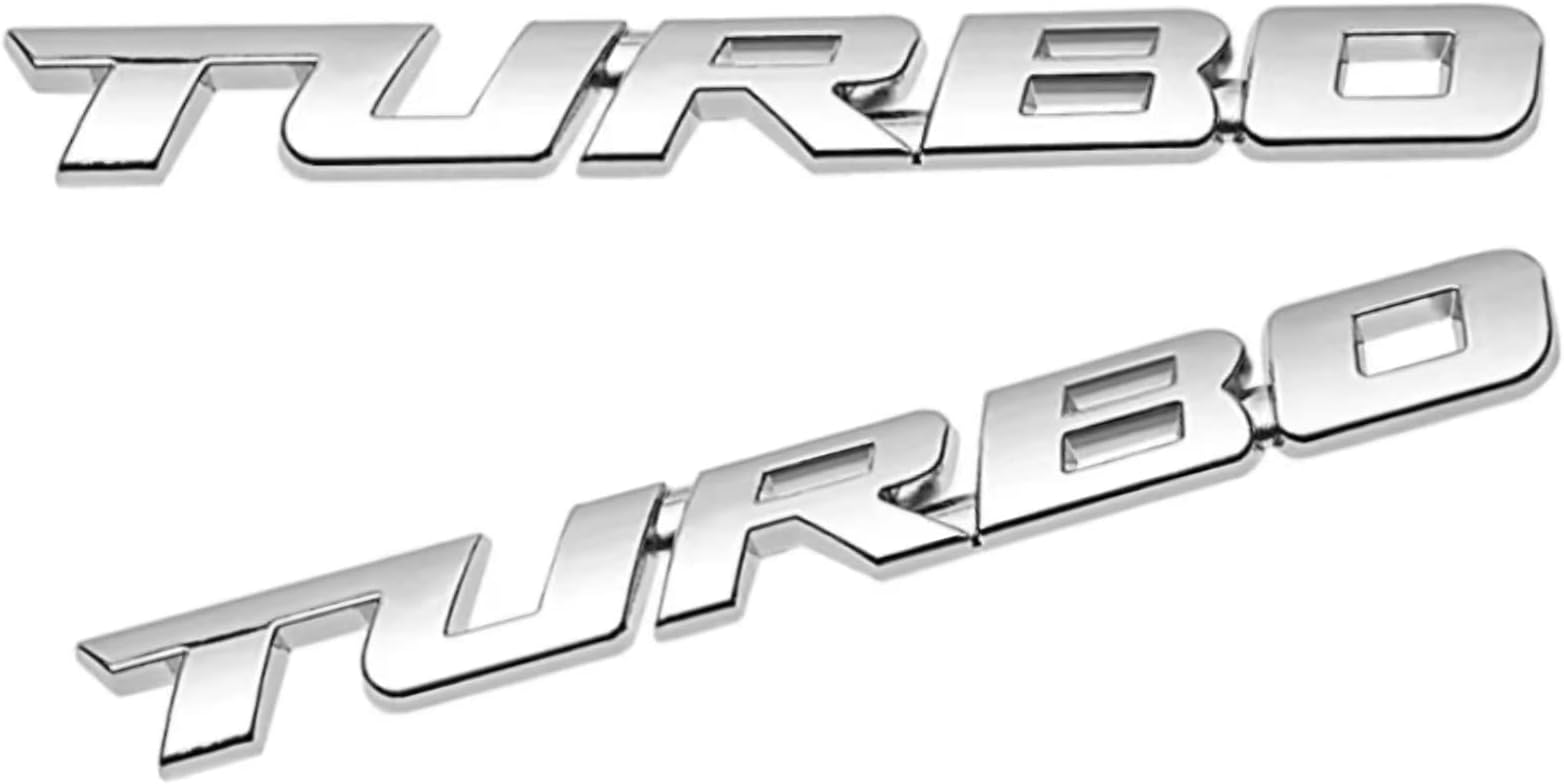 Amazon.com: Universal Metal Turbo Badge Emblem Car Auto Fender Trunk ...