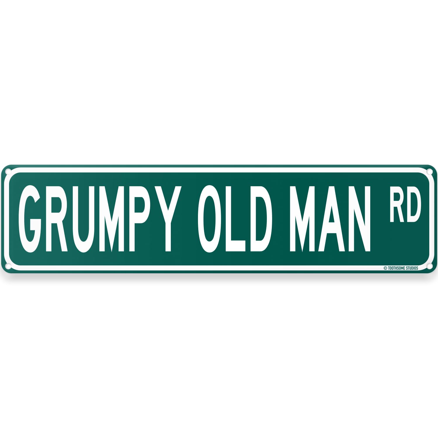 Amazon.com: Grumpy Old Man Street Sign 16" x 4" Funny Tin Sign Retiree ...