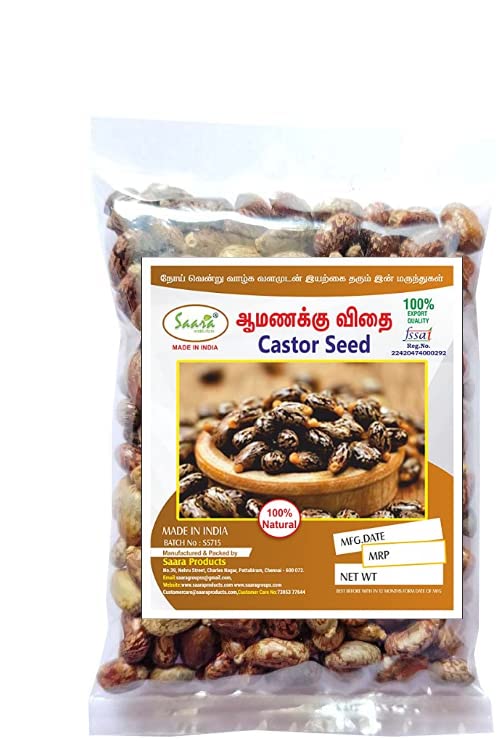 SAARA : Castor Seeds Ricinus Communis - Arandi Ke Beej l Amanakku Seeds ...