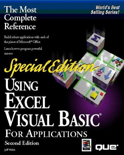 Special Edition Using Excel Visual Basic for Applications : Webb, Jeff ...