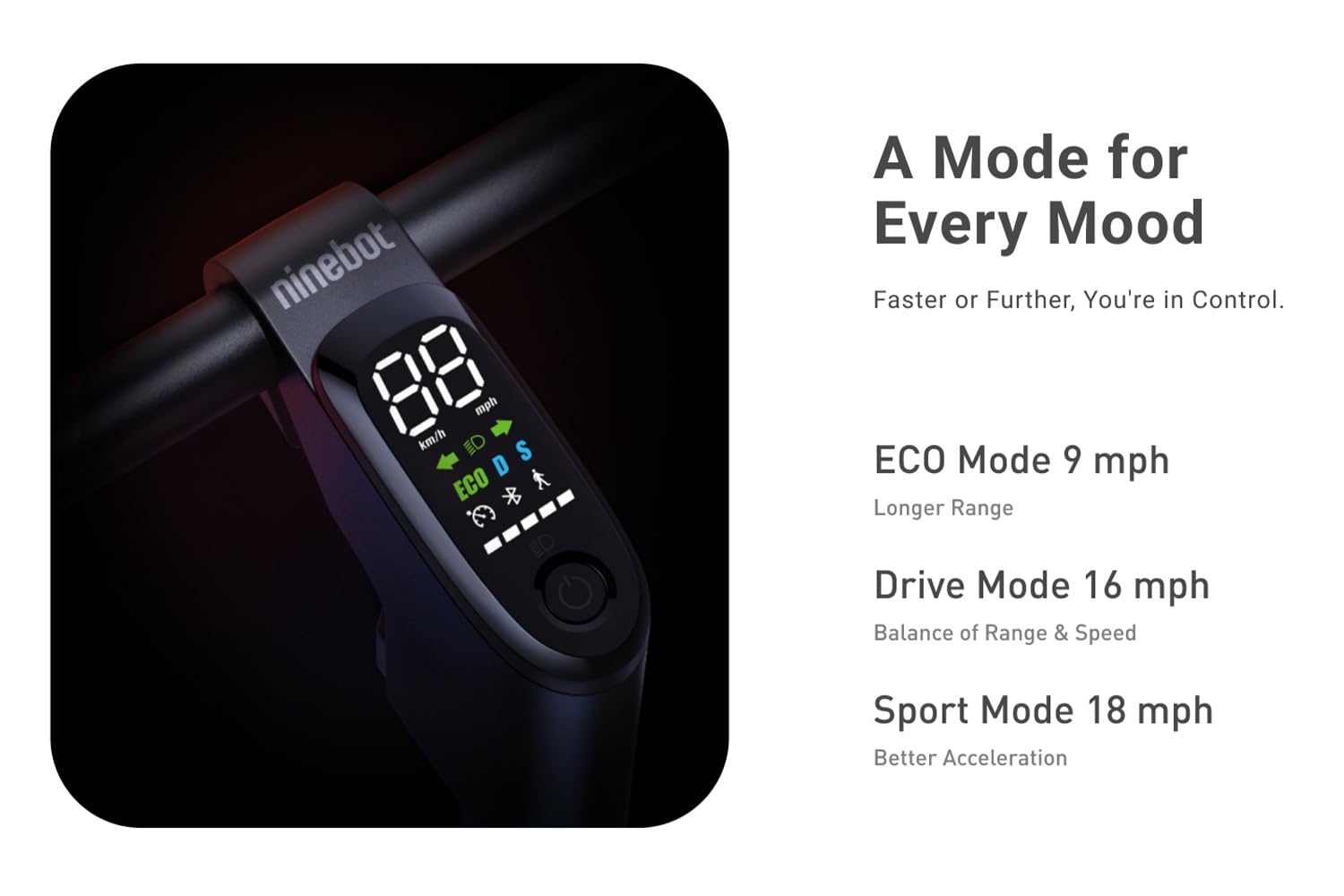 Snapklik.com : Ninebot F2 Electric KickScooter - 350W Motor, Up To 25 ...