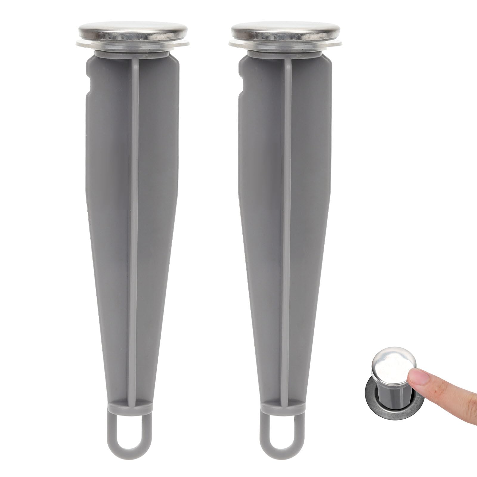 Amazon.com: 2pcs Bathroom Sink Pop Up Stoppers, Chrome Plug Bathroom ...