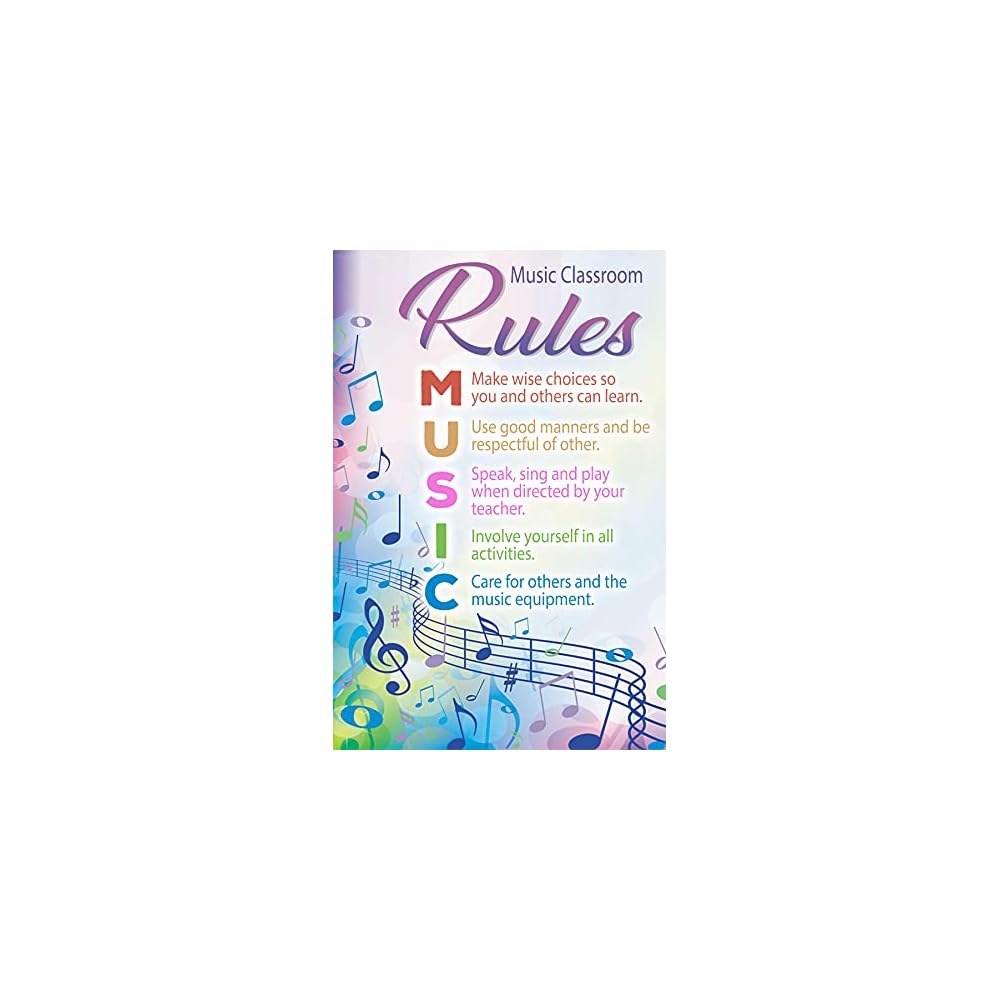 The Hygge Life Music Classroom rules Poster Music Nepal | Ubuy