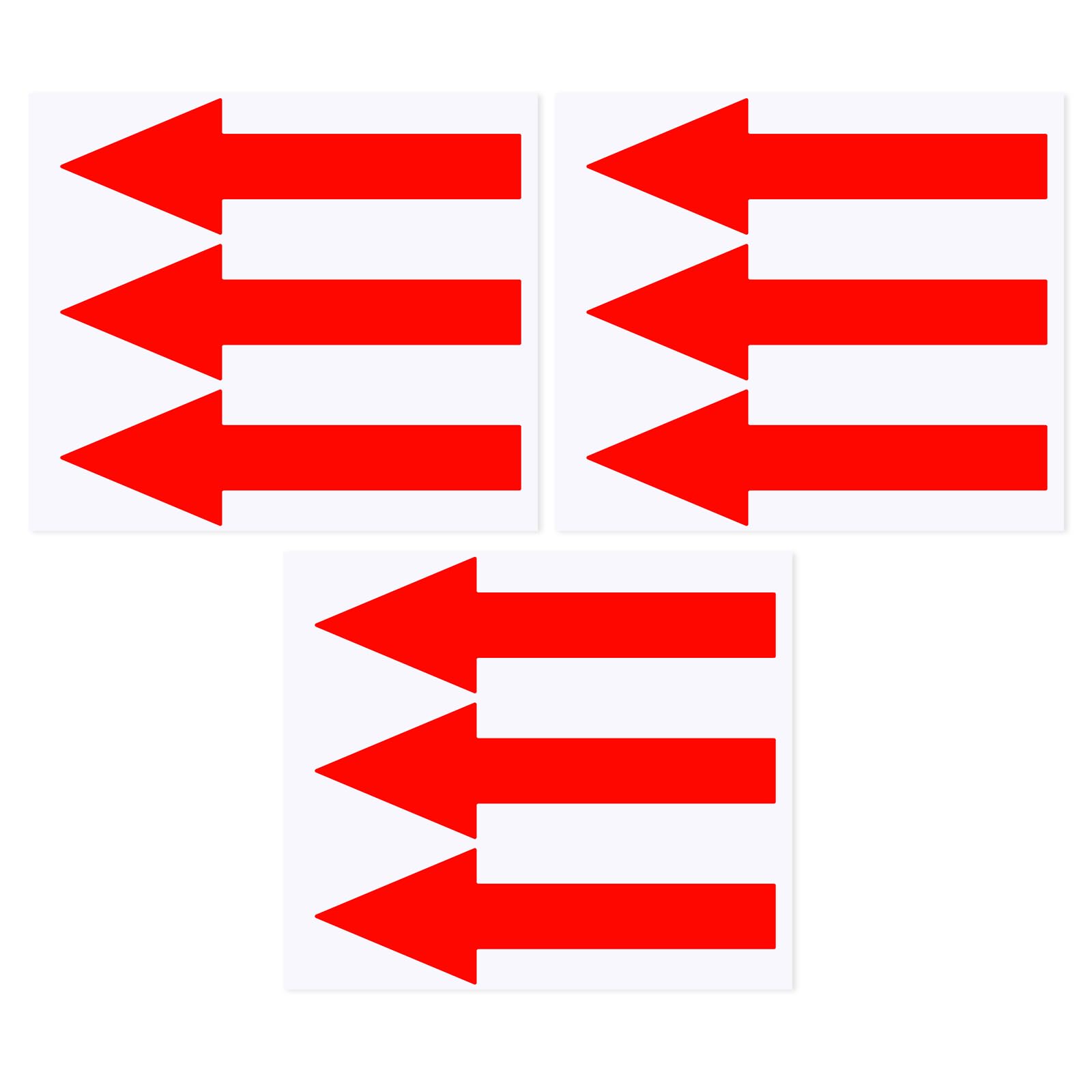 Amazon.com : 9 Pcs Red Arrow Stickers for Signs Adhesive Arrows Sings ...