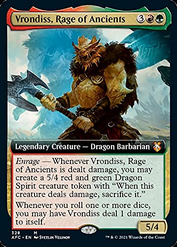 Magic: the Gathering - Vrondiss, Rage of Ancients (328) - Extended Art ...
