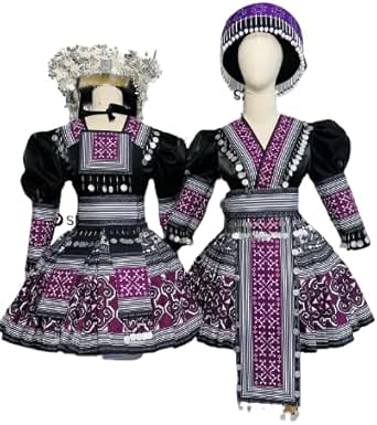 Amazon.com: Hmong outfit for women, Hmong handmade traditional ethnic ...