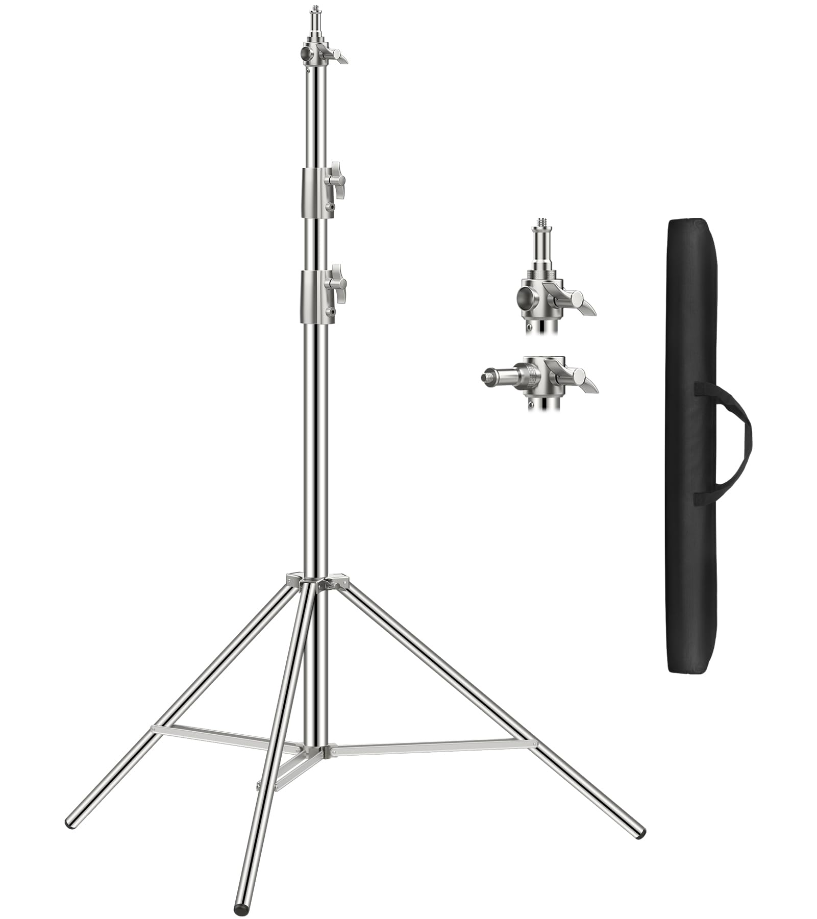 Amazon.com : 9.2ft/110'' Stainless Steel Light Stand, Sdfghj Heavy Duty ...