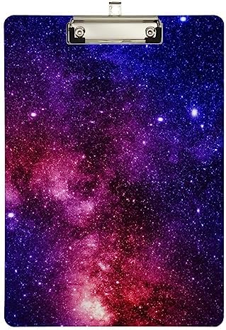 Amazon.com : Deep Outer Space Galaxy Clipboard, Purple Acrylic ...