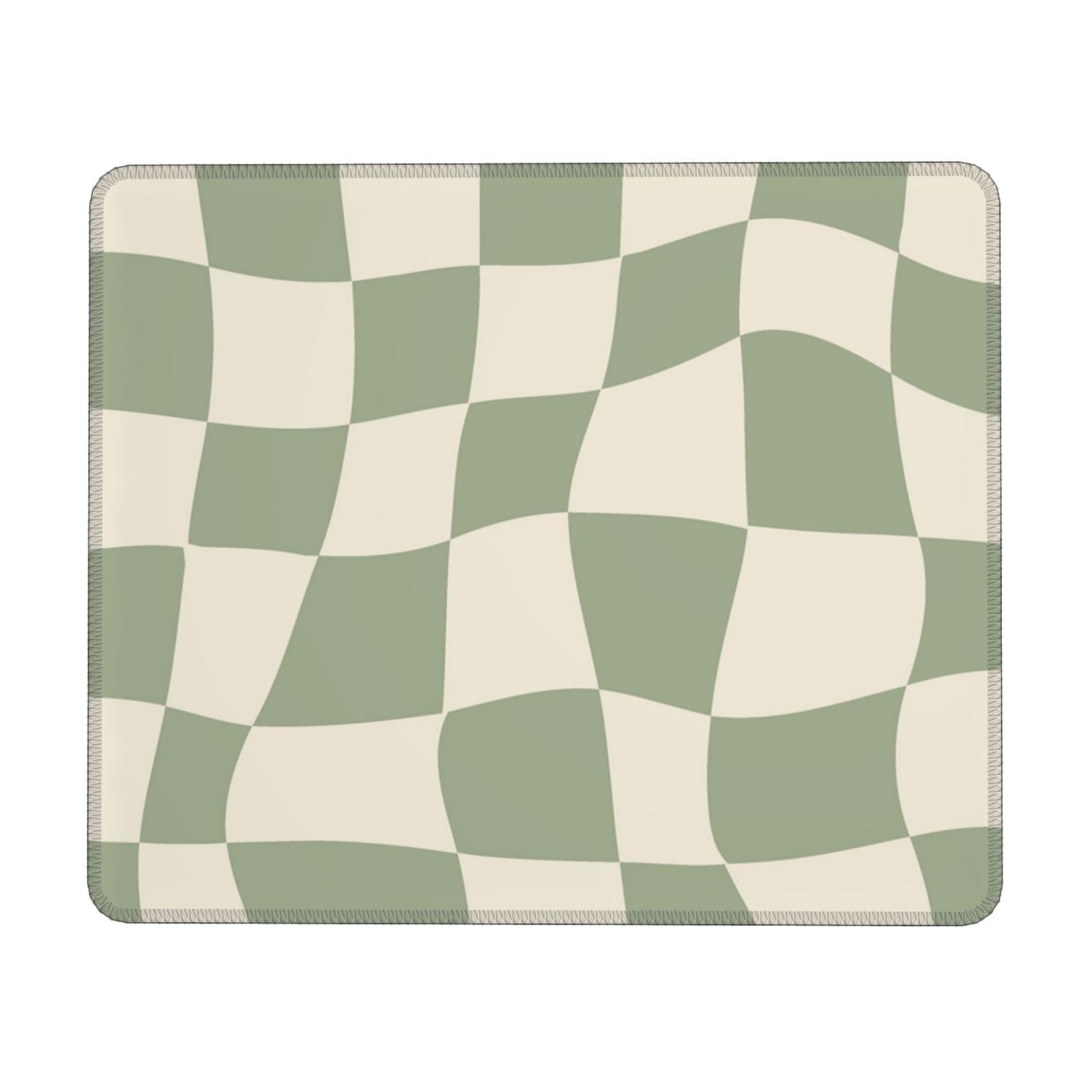 Amazon.com: 012 Boho Mousepad,Checkered Mouse Pad,Green Mouse Pad,Retro ...