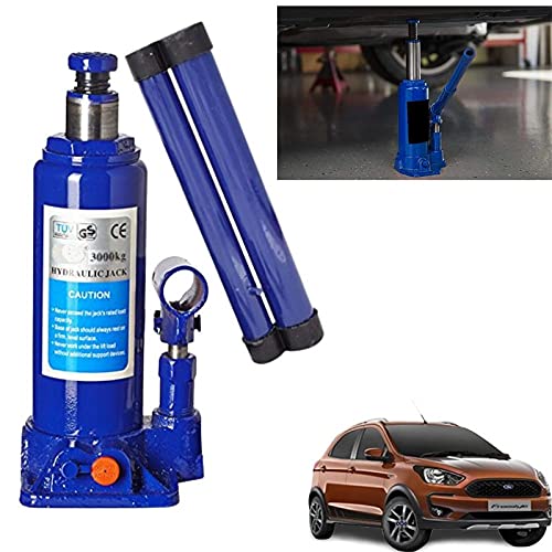 autokaar Heavy Duty CAR Jack Hydraulic Bottle Jack 3 TON Capacity RED ...