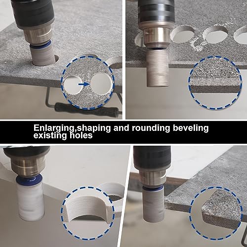 SHDIATOOL Diamond Finger Milling Bits 10mm, Grinding Bits with HEX ...