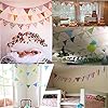 Amazon.com: 10M/32Ft Triangle Bunting Banner, 36 Pcs Cotton Fabric ...