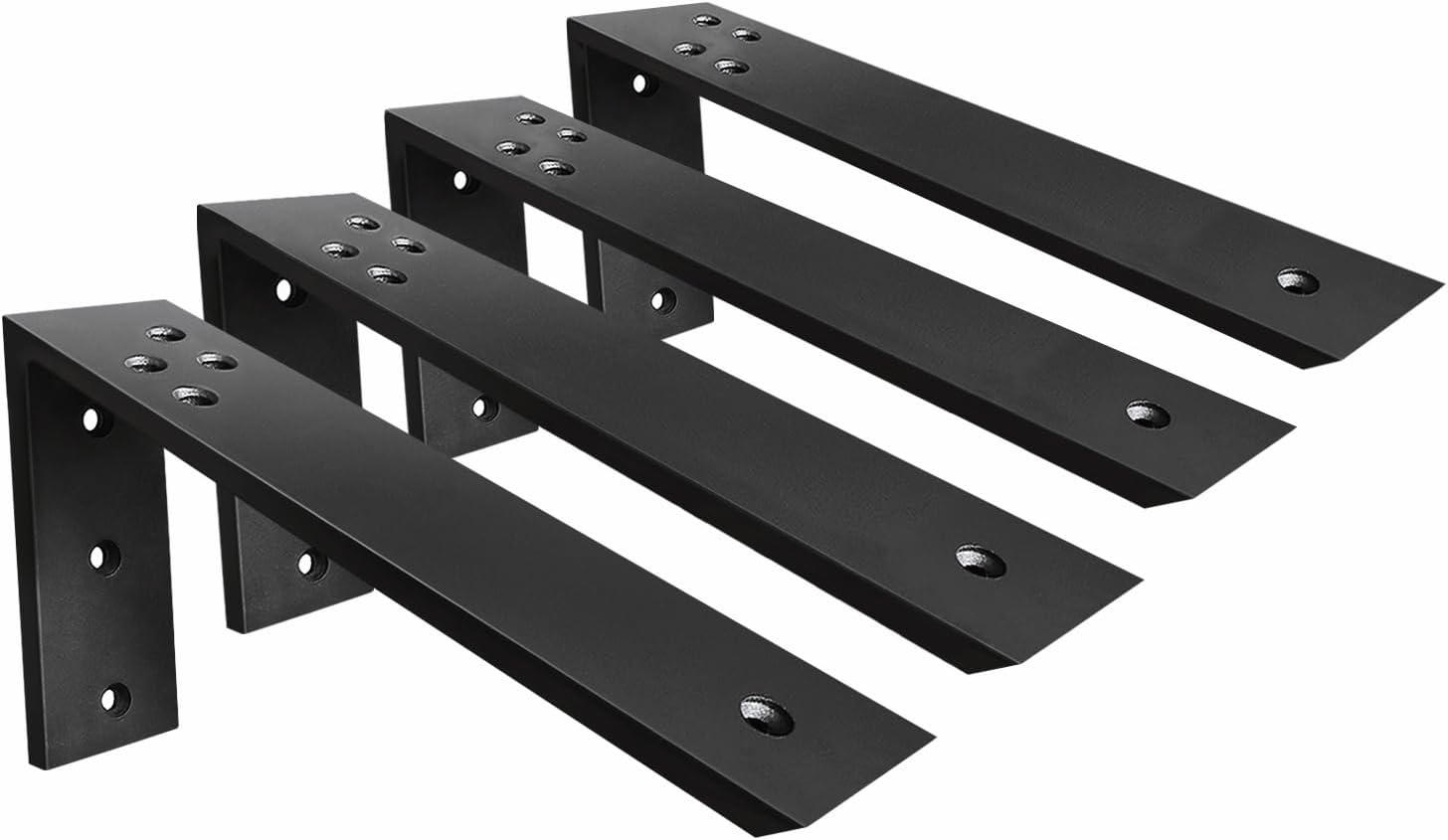 Amazon.com: Countertop Support Brackets 4 Pack L Bracket Countertop ...
