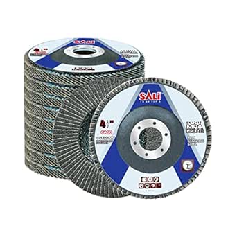 SALI 4.5 Inch Flap Discs for Angle Grinder 10 Pack 60 Grit Premium High-Density T29 Grinding ...