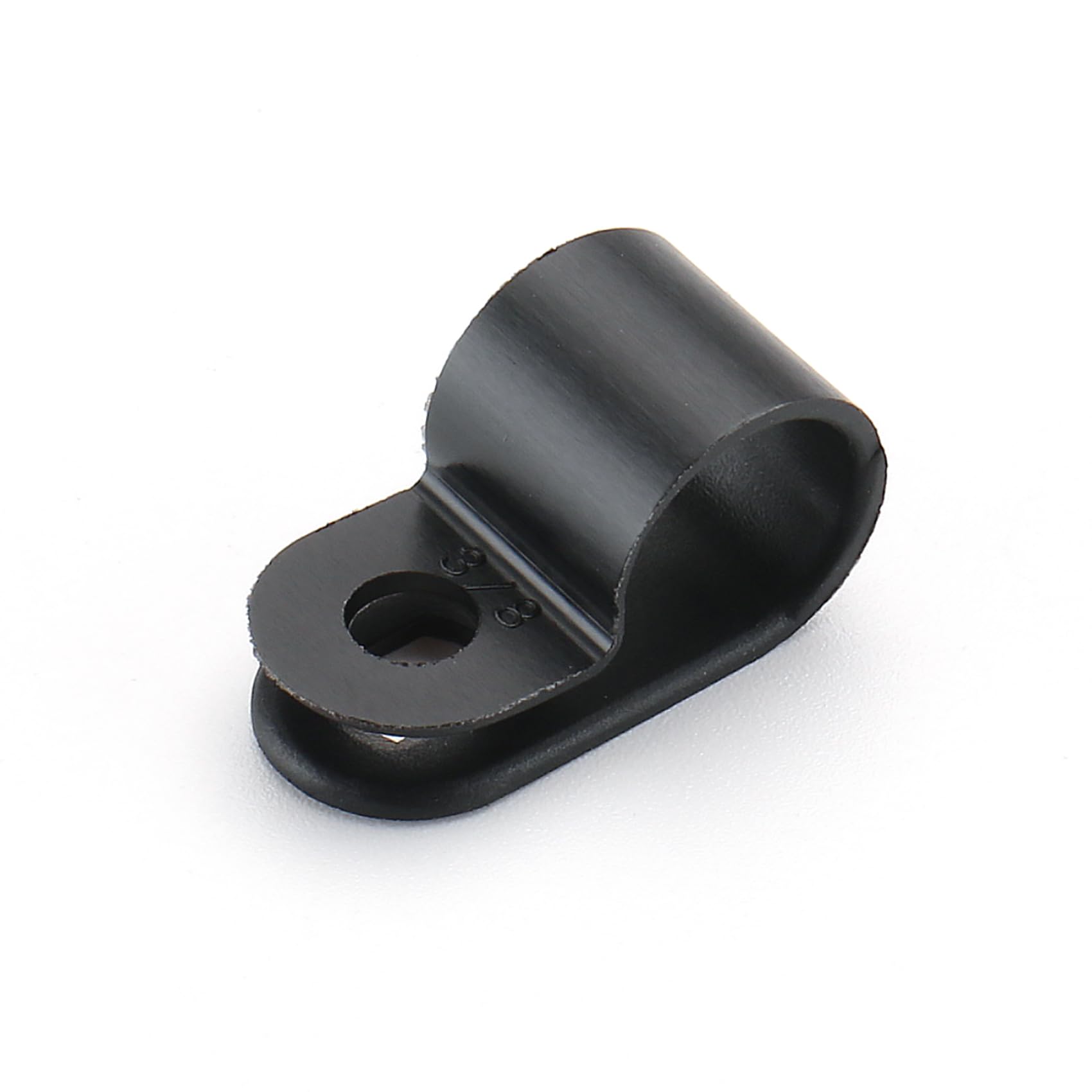 Snapklik.com : R-Type Cable Clamp 3/8 Inch UC-2 Black Pack Of 500