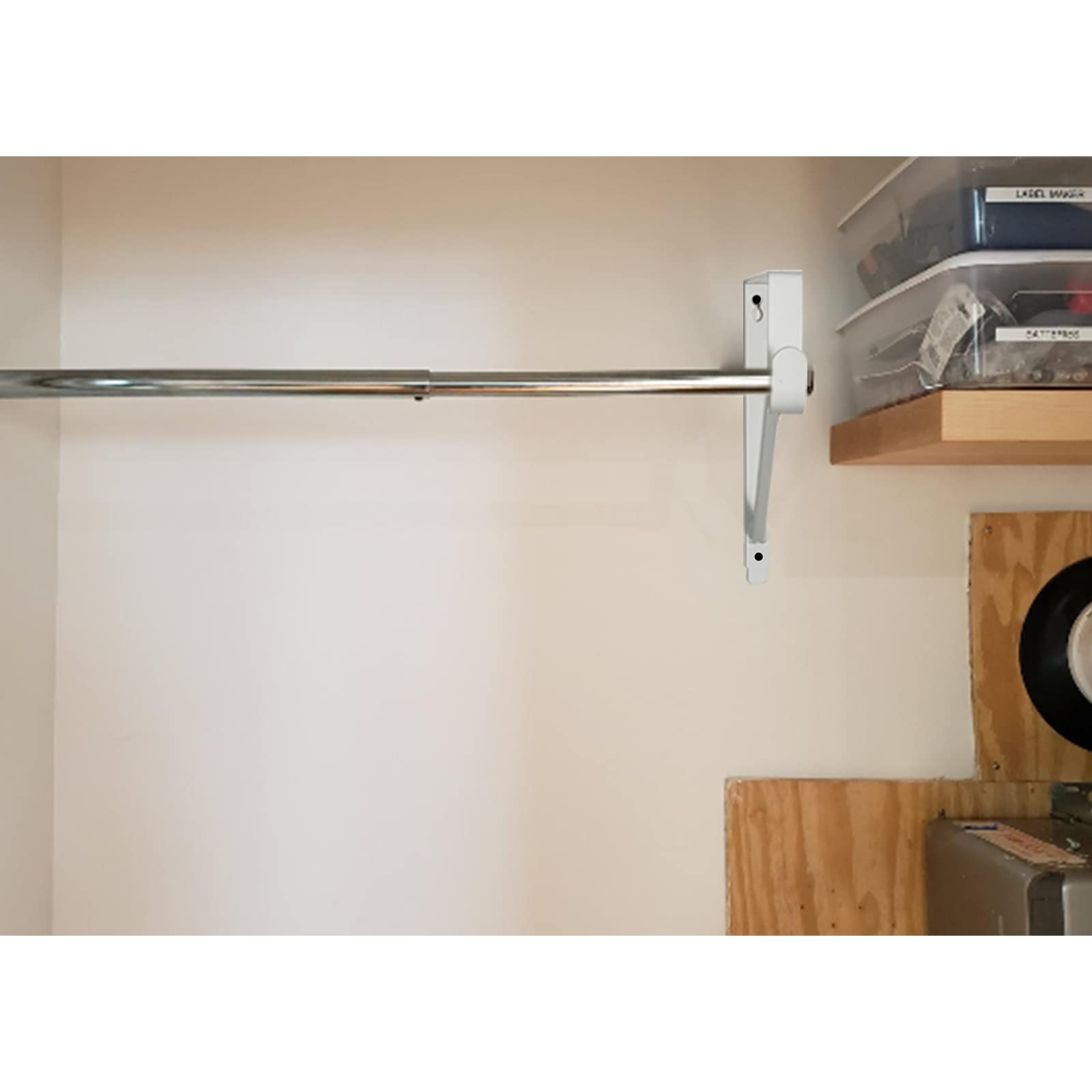Snapklik.com : Heavy Duty Closet Shelf And Rod Brackets