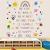 Amazon.com: Colorful Inspirational Quote Wall Decal Be Kind Quote Wall ...