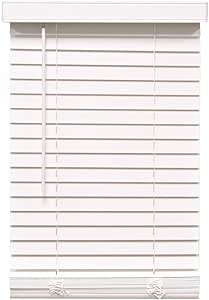 Amazon.com: Designer's Touch 3588774 White Cordless Room Darkening 2 in ...