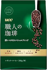 Amazon | UCC 職人の珈琲 深いコクのスペシャルブレンド 240g×3個 レギュラーコーヒー(粉) | 職人の珈琲 | 焙煎 通販