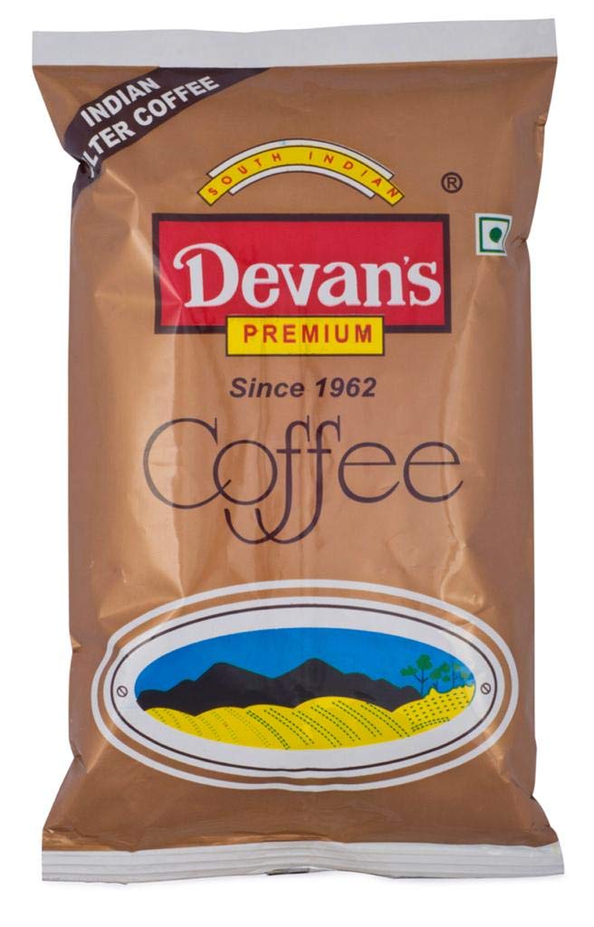 Devan's Premium Blend Coffee Powder Golden Color 50% Robusta and 50% Arabica Flavor (Medium ...