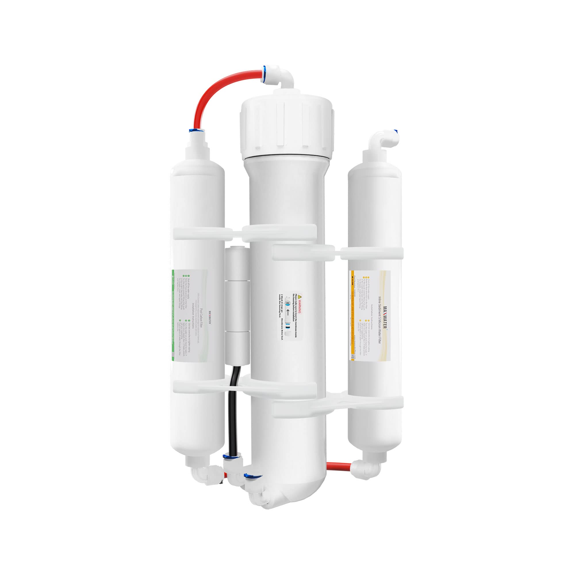 3 Stage Portable RO Water Filtration 50 GPD System for a Reverse ...