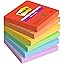 Post-it Notes Autocollantes Super Sticky, Couleurs Carnival, Pack de 6 ...