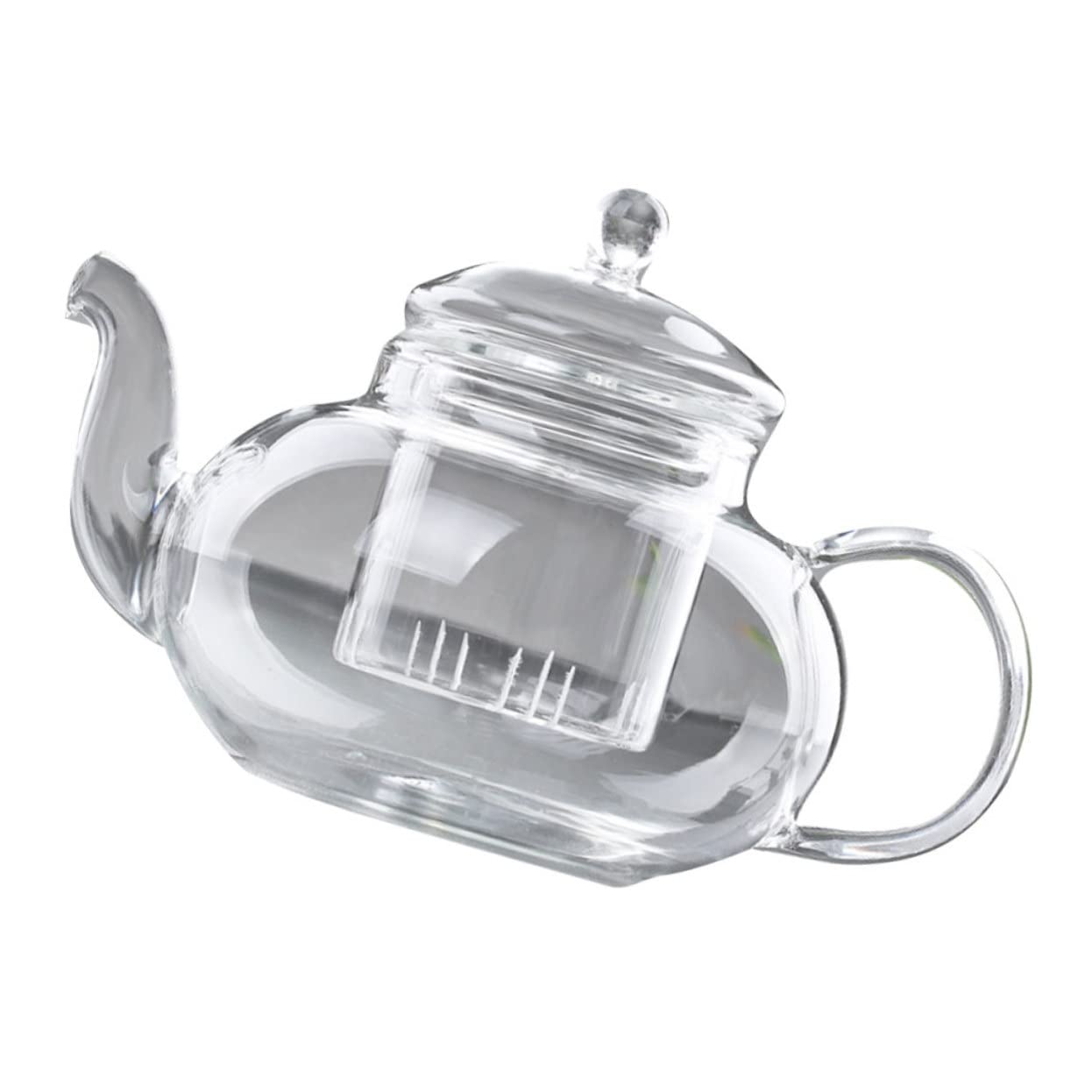 Amazon | Cabilock 1個 グラスティー ガラスケトルコンロトップ ストーブやかん コンロのやかん ルーズリーフティーメーカー クリアティーケトル ガラスのやかん ルーズリーフ ...