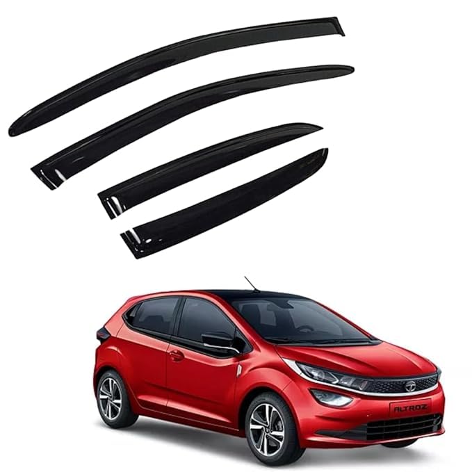 Car Unbreakable Rain Wind Door Visor Side Window Deflector Compatible ...