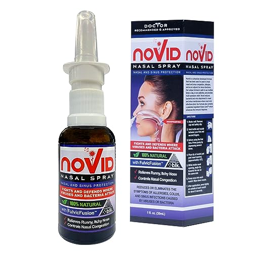 Novid Nasal Spray Nasal and Sinus Protection 100% Natural with ...