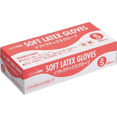 Amazon | No.101 ｻﾆﾘﾝｸ ｿﾌﾄﾗﾃｯｸｽｸﾞﾛｰﾌﾞ 粉無 ﾅﾁｭﾗﾙ S 箱入 | ゴム手袋 | 産業・研究開発用品 通販