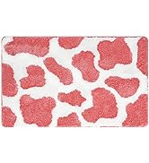 Amazon.com: Yonchic Cow Print Bathroom Rugs, Soft Thick Microfiber ...