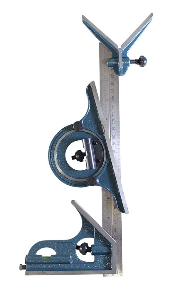 WEDGE 4 Piece Combination Square Set | Hardened Stainless Steel | Micro ...