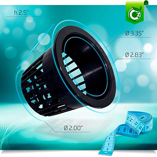 3 inch Net Pots Cz All Star Round Heavy Duty Cups Wide Lip Design ...