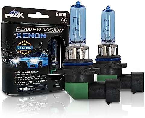 Amazon.com: PEAK 9005 Power Vision XENON Bright White 65-Watt ...