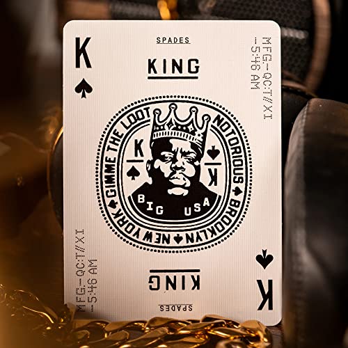 Theory 11 Notorious B.I.G. Playing Cards – Premium Gold Foil Backed ...