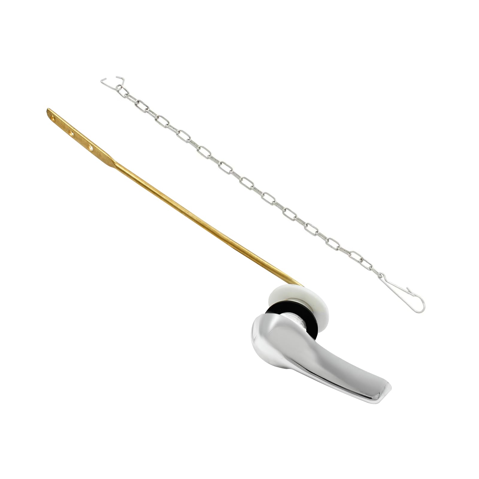 Moicstiy Toilet Handle Replacement Kit Toilet Chrome Finish Tank Flush ...