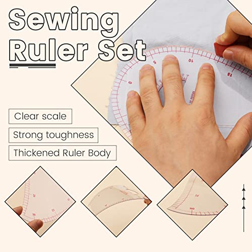 Snapklik.com : French Curve Ruler For Pattern Making Set,65 PCS Sewing ...
