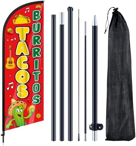 Amazon.com : Food Truck Advertising Swooper Flag Banner, Food Truck ...