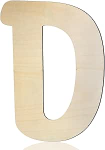 Amazon.com: Wooden Letters 8 Inch Wood Letter D 1/5 Inch Thick Cutouts ...