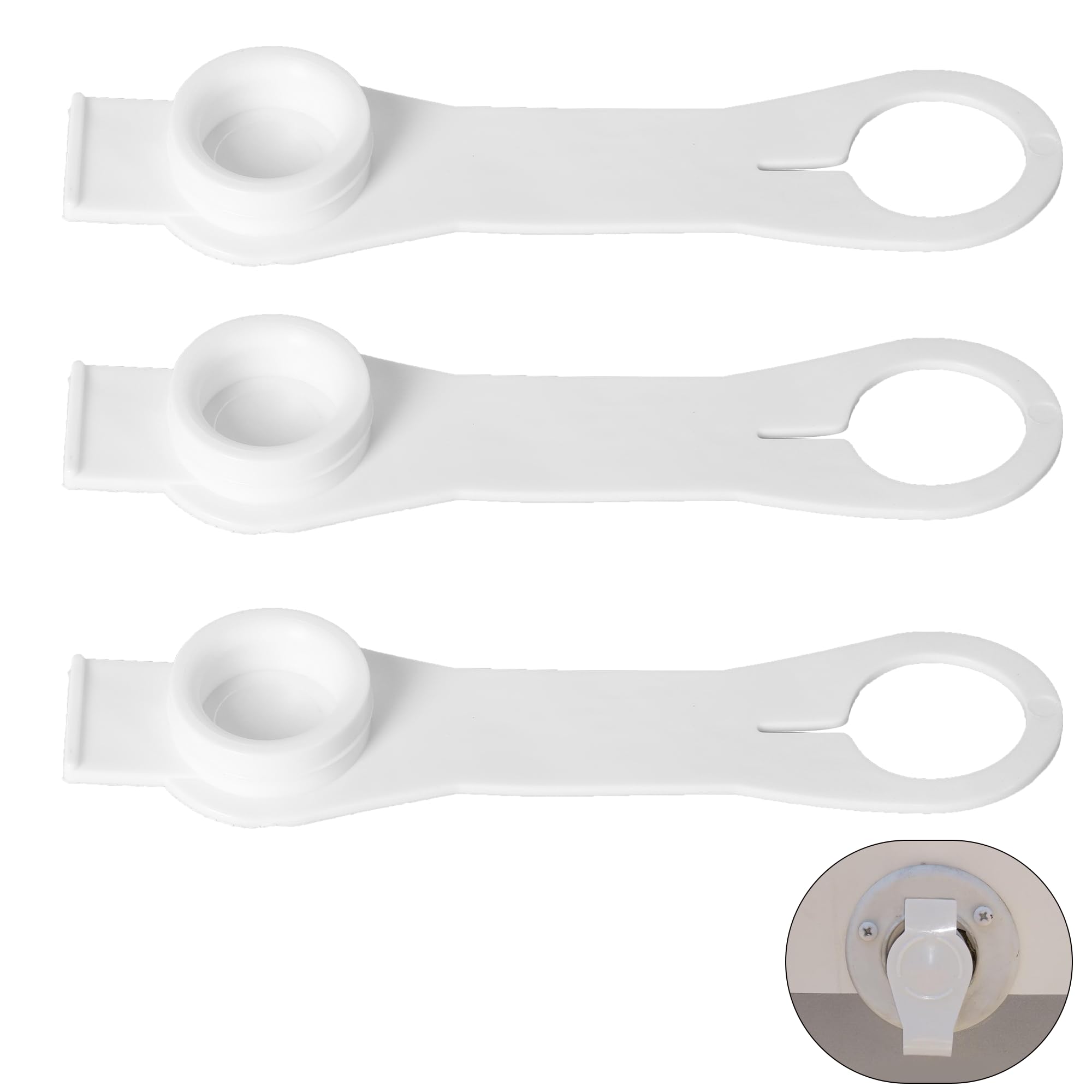 Amazon.com: Aussio (3-Pack, White 3/4" Water Inlet Plug with Strap ...