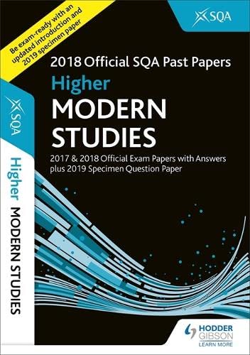 Buy Higher Modern Studies 2018-19 SQA Specimen and Past Papers with ...