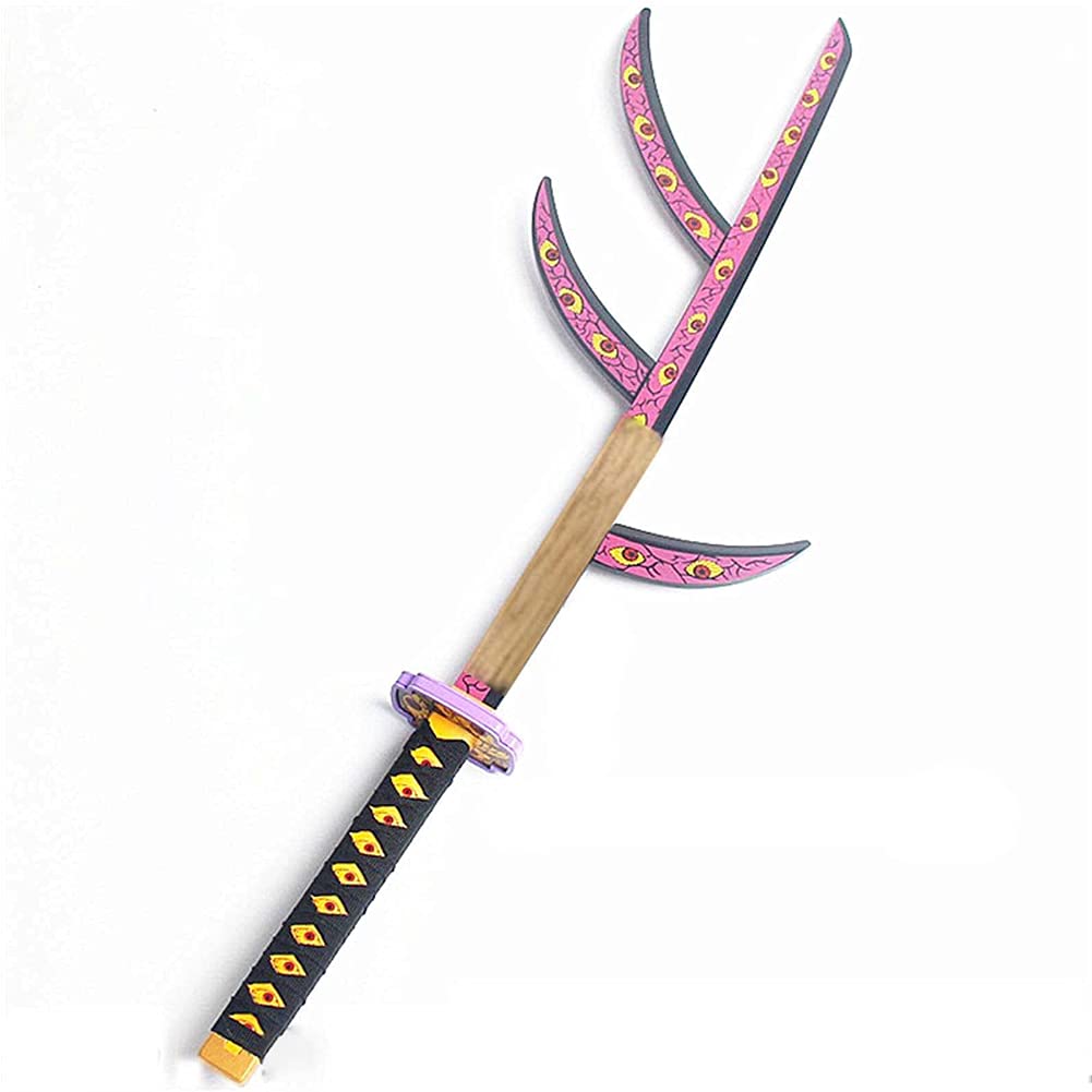 Buy Demon Slayer Blade Cos Wooden Kokushibou Prop Weapons Model, for ...