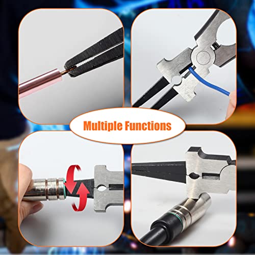 LEONTOOL 8-Inch MIG Welding Pliers MIG Pliers with Flat Face Hammer ...