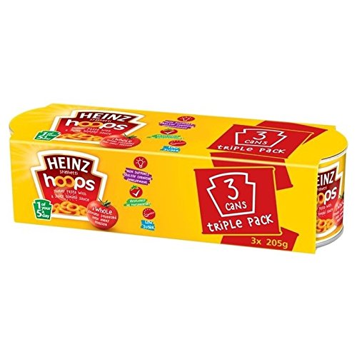 Heinz Dreierpack Spaghetti Hoops 3 X 205G - Packung mit 2 : Amazon.de ...