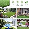 Amazon.com: Artificial Grass Turf 2ftx6ft, 1.50” Pile Height Thick Realistic Synthetic Grass ...