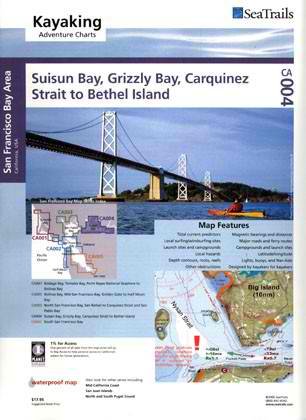 Suisun Bay, Grizzly Bay, Carquinez Strait to Bethel Island Map: Sea ...