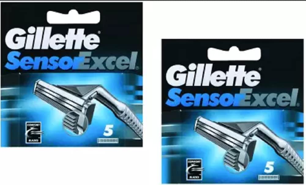GILLETTE Sensor Excel C (Works With Sensor Excel Razor) Combo Pack Of 2 ...