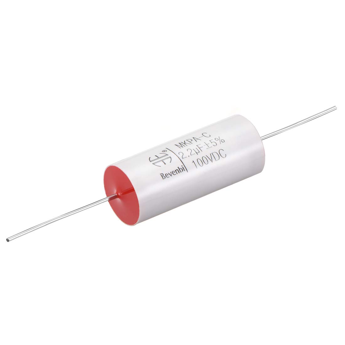 Buy uxcell Film Capacitor 100V DC 2.2uF Round Axial Polypropylene Film ...