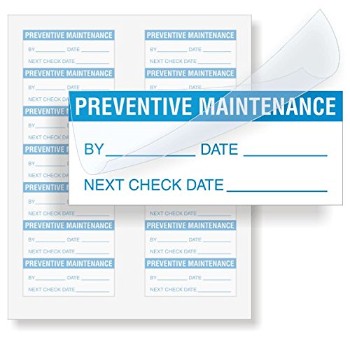 Amazon.com: SmartSign Self Laminating Preventive Maintenance Labels "by ...