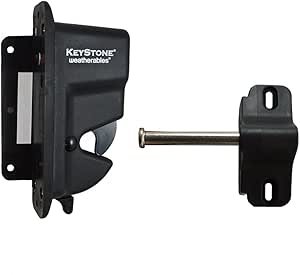 Amazon.com: Weatherables Keystone 1-Sided Heavy Duty Lockable Gate ...